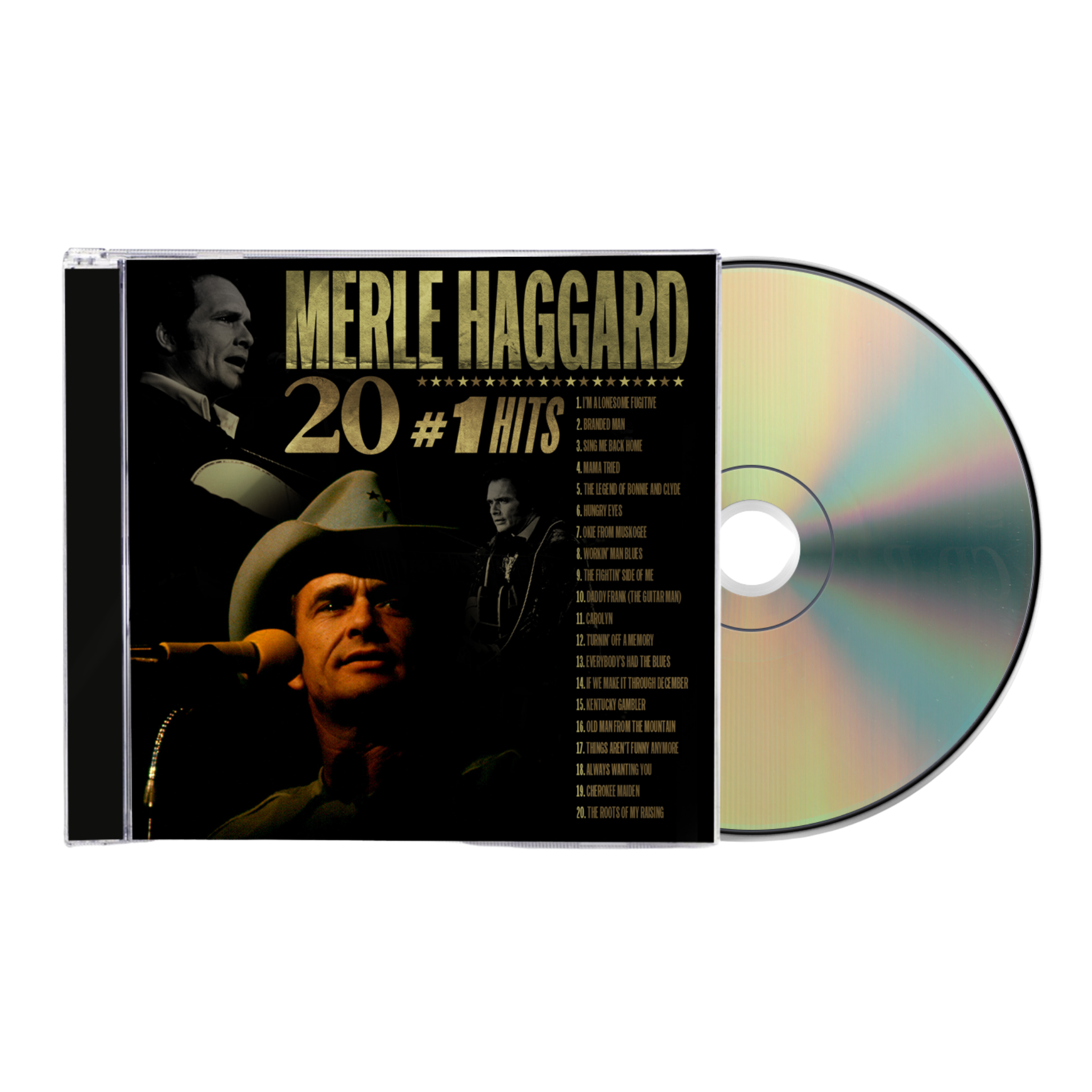 Merle Haggard Official Label Store | Merle Haggard 20 #1 Hits CD – MNRK ...
